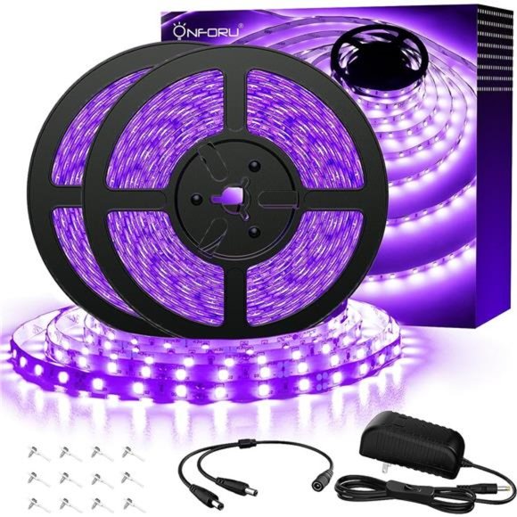Party Supplies | 328ft Led Black Light Strip Kit 60 Units Lamp Beads ...
